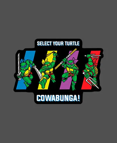 Select Your Turtle – Rei do Sticker